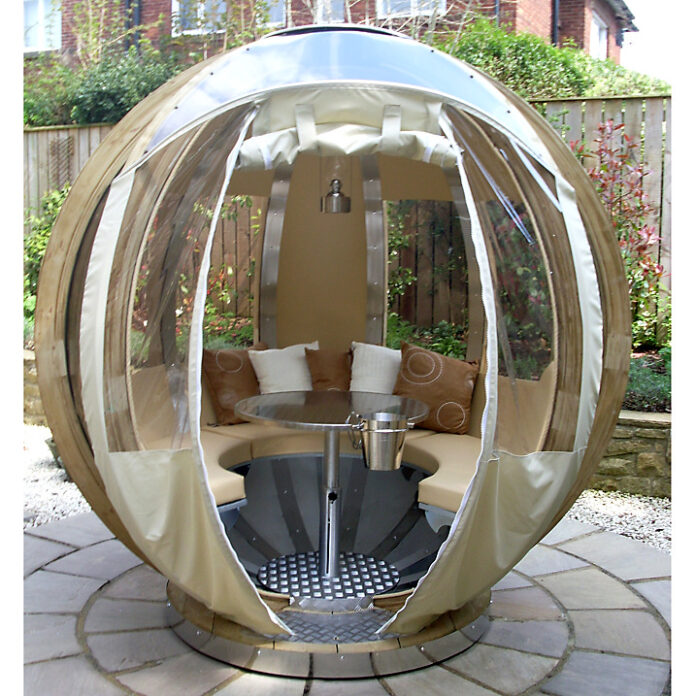 Dine and Camp in a Rotating Garden Pod - Living in a shoebox