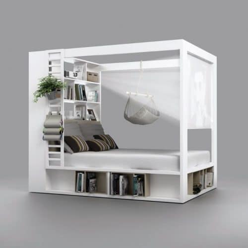 This Cool Storage Bed Can Be Turned Into a Home Cinema - Living in a ...