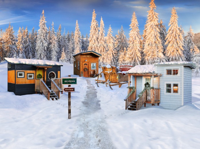 Take a Tour of Santa’s and Three of His Elves’ Fa-La-La-La-la Fabulous ...