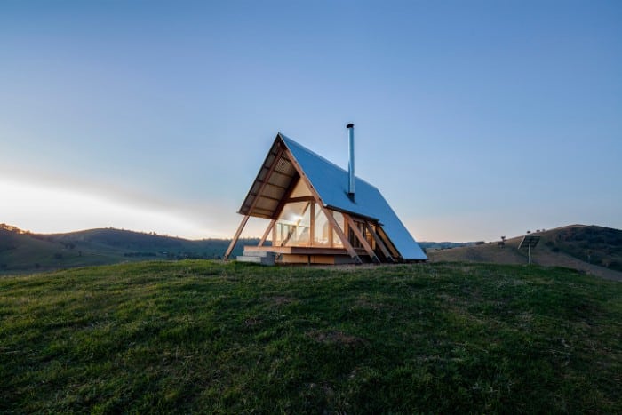 Off-Grid Australian A-Frame Hut Offers Refuge and Stunning Views ...