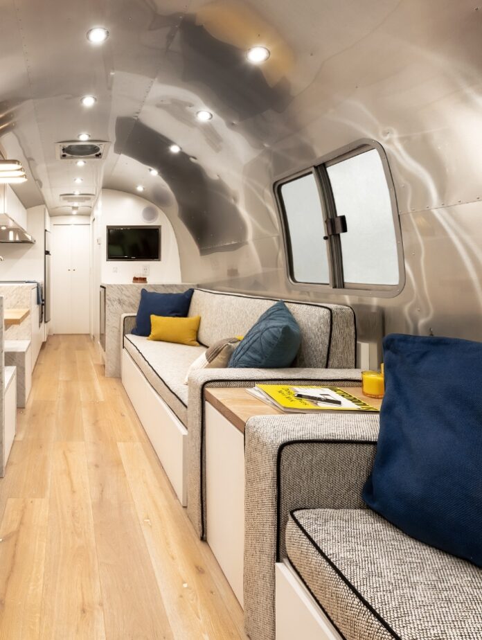 Customized Airstream Camper Fits Seven With Room to Spare for Pop-up ...