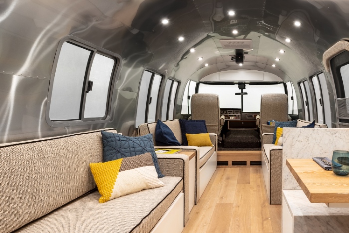 Customized Airstream Camper Fits Seven With Room to Spare for Pop-up ...