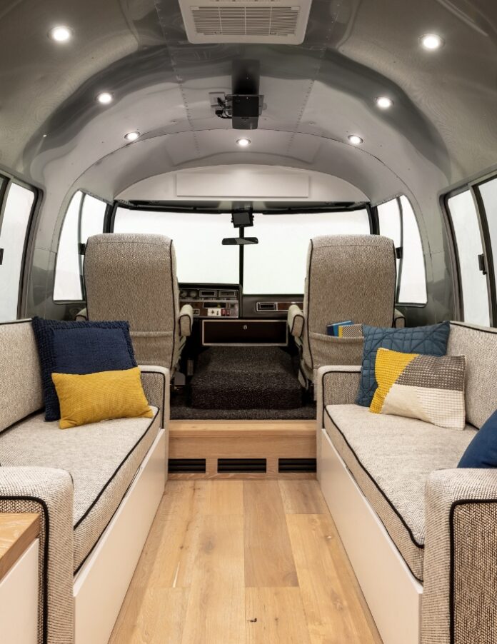 Customized Airstream Camper Fits Seven With Room to Spare for Pop-up ...