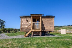 Charming Shepherd's Hut Boasts an Ingenious Bed With Built-in Dining ...