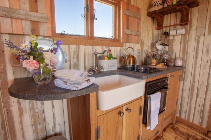 Charming Shepherd's Hut Boasts an Ingenious Bed With Built-in Dining ...