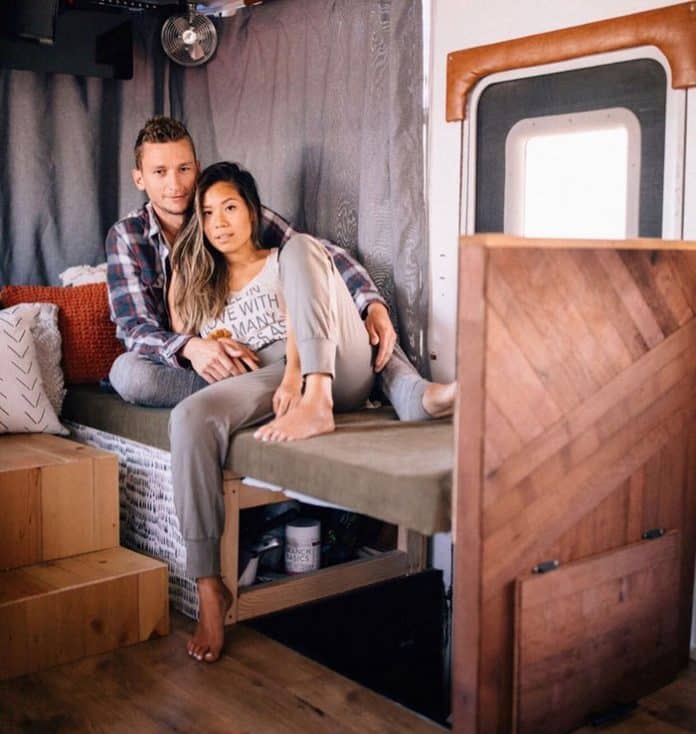 Young Couple Turned Drab Motorhome Into White Haven (And Cut Their ...