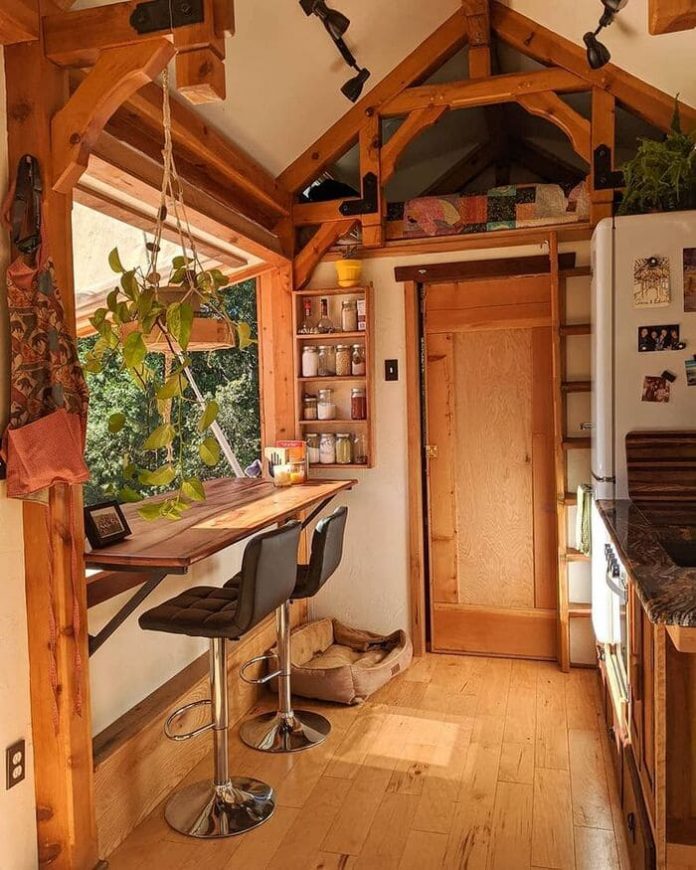 Couple Built Tiny House Entirely From Scratch - Even Milling Their Own ...