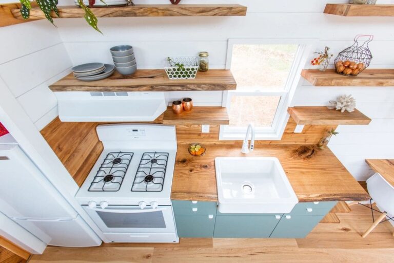 Charming Tiny House Features Clever Switchback Staircase and Plenty of ...