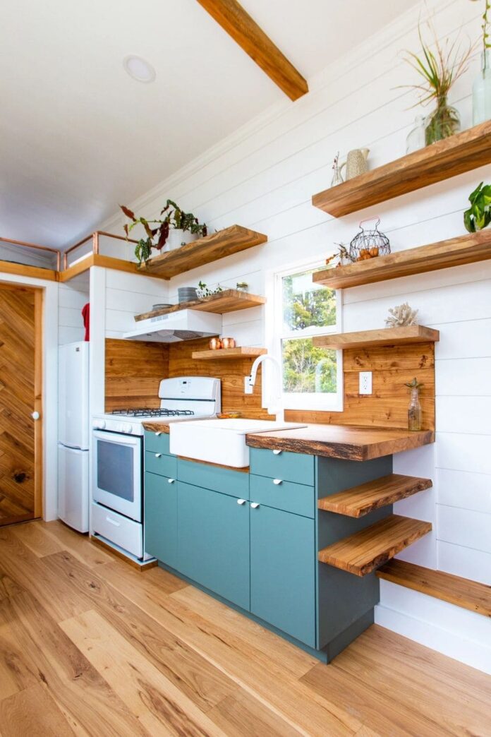 Charming Tiny House Features Clever Switchback Staircase and Plenty of ...