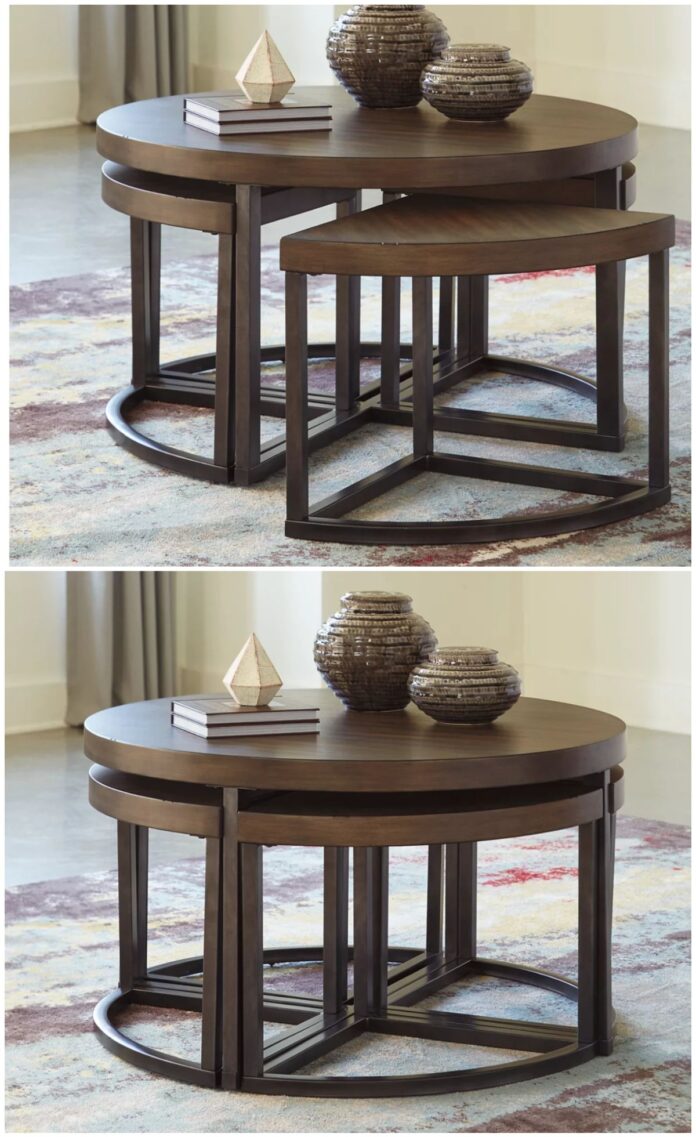 9 Stylish Coffee Tables With Nested Ottomans - Living in a shoebox