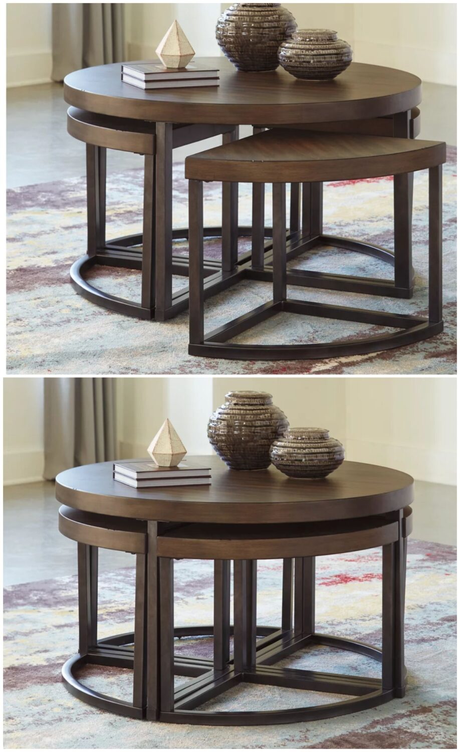 9 Stylish Coffee Tables With Nested Ottomans - Living in a shoebox
