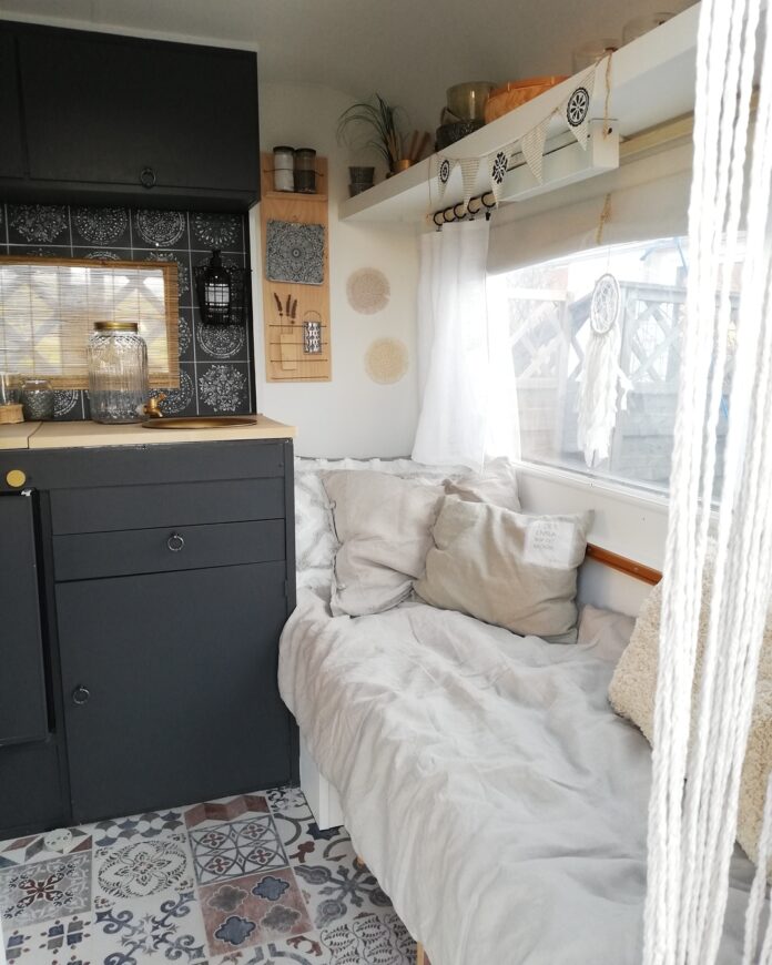 Grandmother Transforms $550 Caravan Into Boho-Chic Holiday Home ...