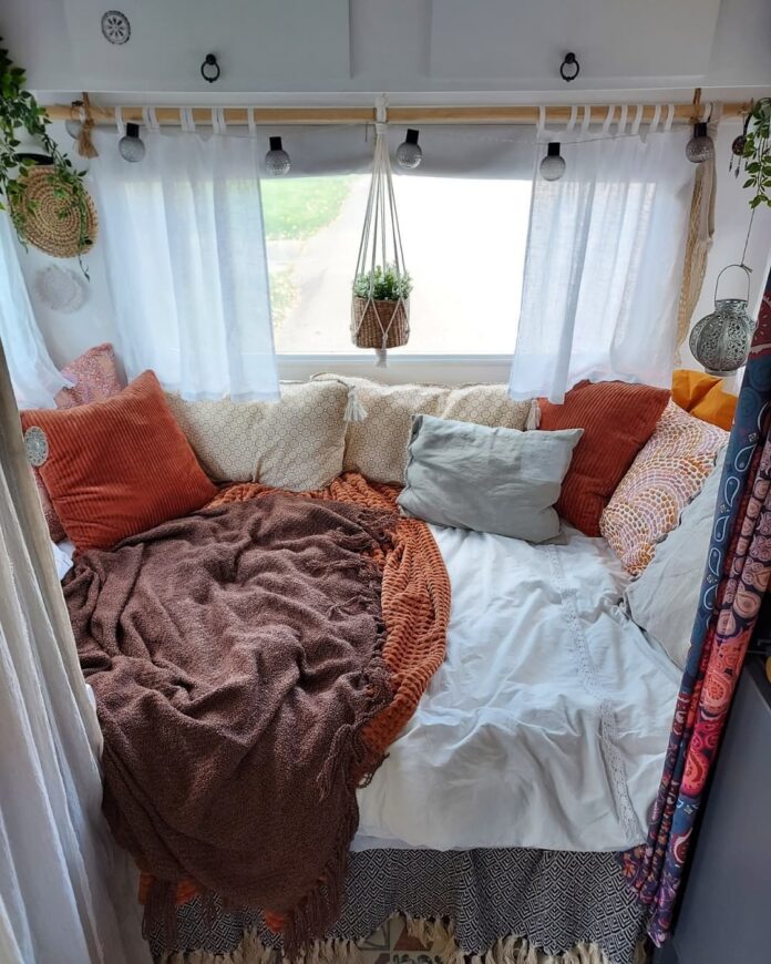 Grandmother Transforms $550 Caravan Into Boho-Chic Holiday Home ...