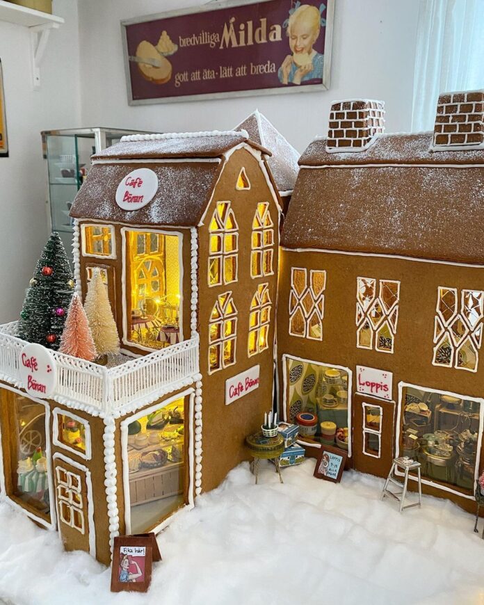 Swedish Woman Creates Delightful Gingerbread Neighborhood for Christmas ...