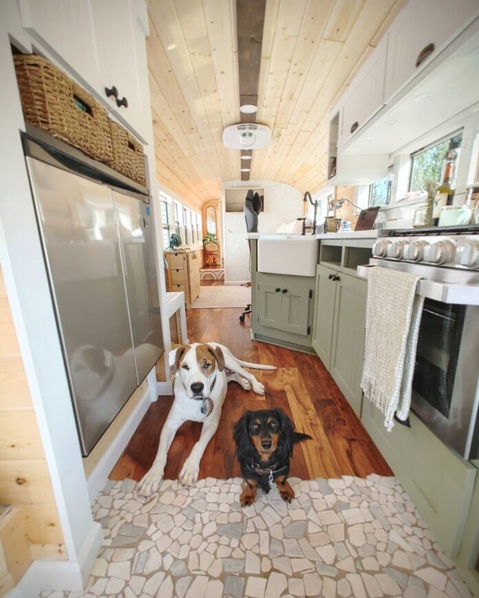 Colorado Couple Turned 2006 School Bus Into a Stylish Boho Home on a ...