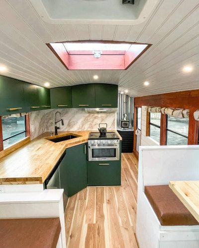 Illinois Couple Buys $3,500 School Bus, Converts It Into Dreamy Tiny ...