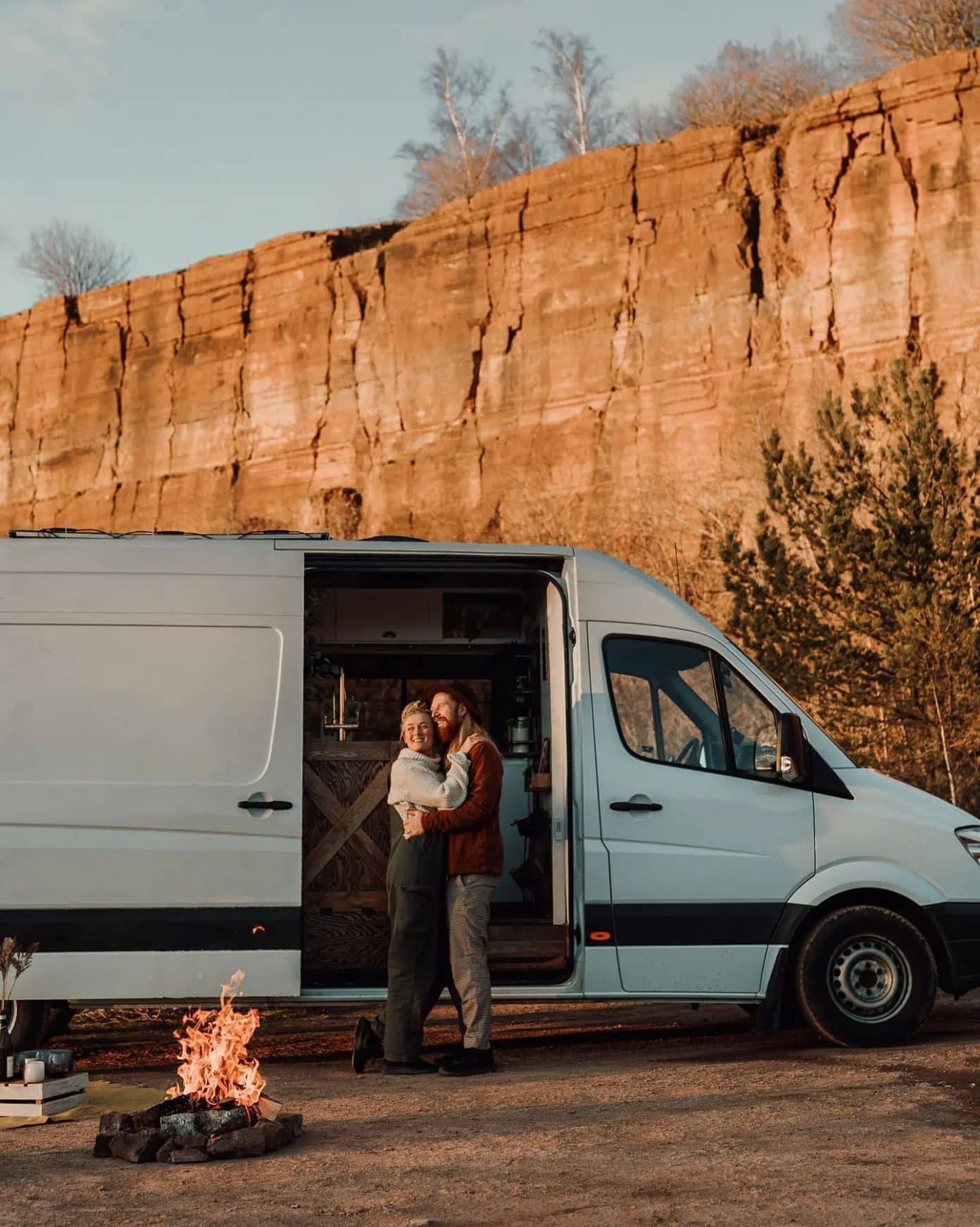 Swedish Couple Converted Mercedes Sprinter Van Into Charming Cabin on ...