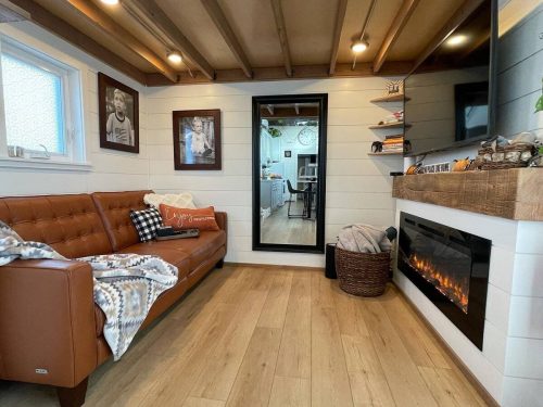 Mother and Teenage Daughter Live Large in Farmhouse Style Tiny House ...