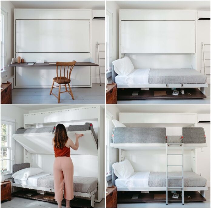 10 Murphy Beds With Integrated Desks: Your Home Office and Bedroom ...