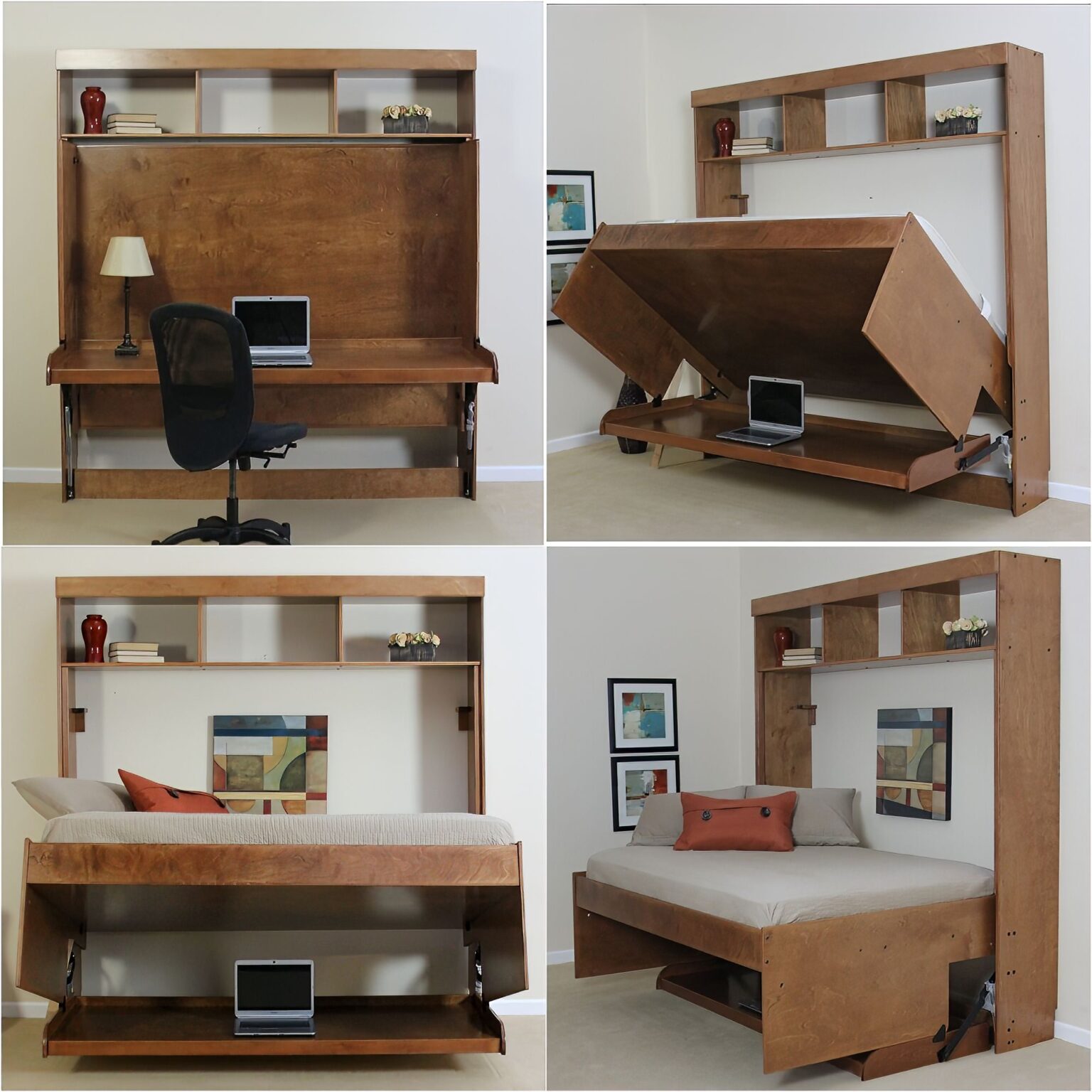 10 Murphy Beds With Integrated Desks: Your Home Office and Bedroom ...