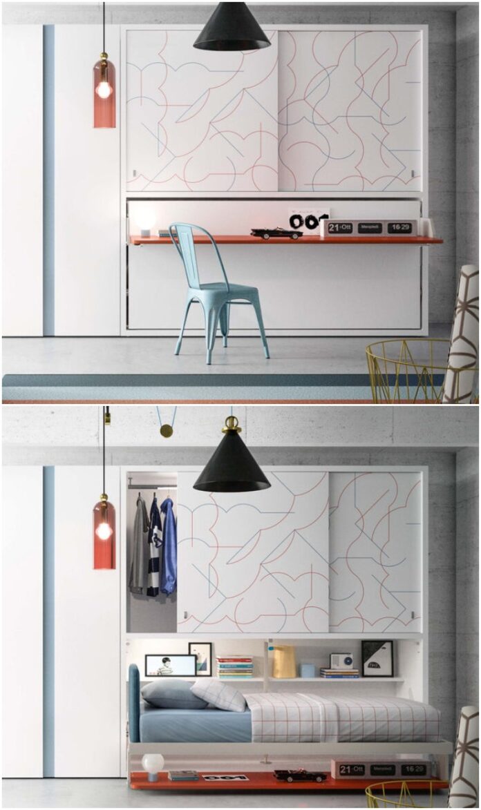 10 Murphy Beds With Integrated Desks: Your Home Office and Bedroom ...