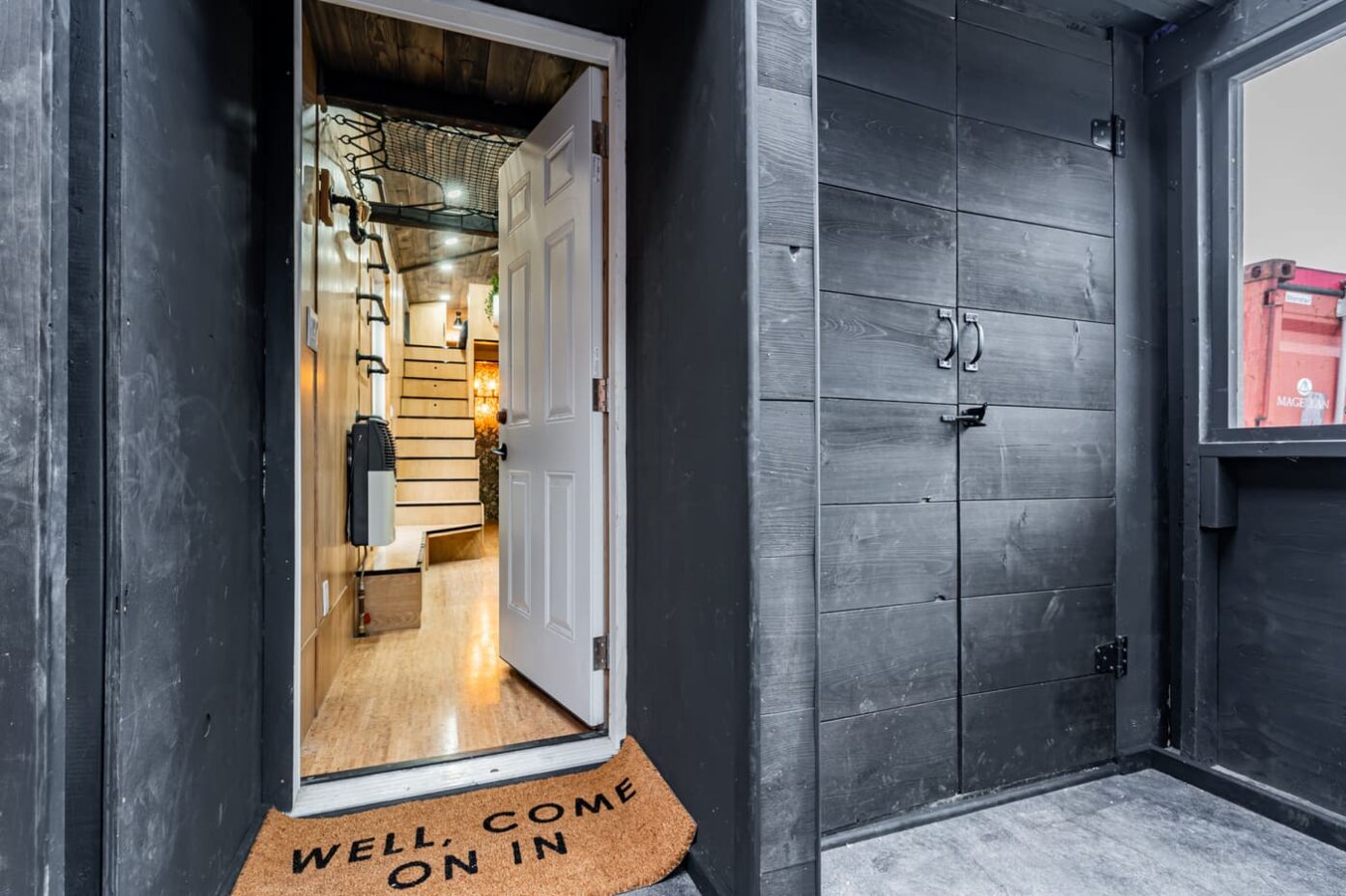 Canadian Tiny House Features Hidden Door Disguised as Bookshelf ...