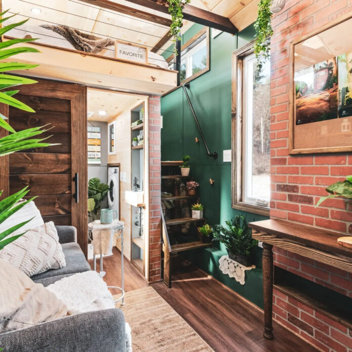 Tiny House Boasts Ingenious Collapsible Stairs With Hideaway Wardrobe ...