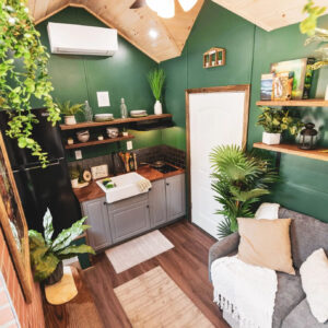 Tiny House Boasts Ingenious Collapsible Stairs With Hideaway Wardrobe ...