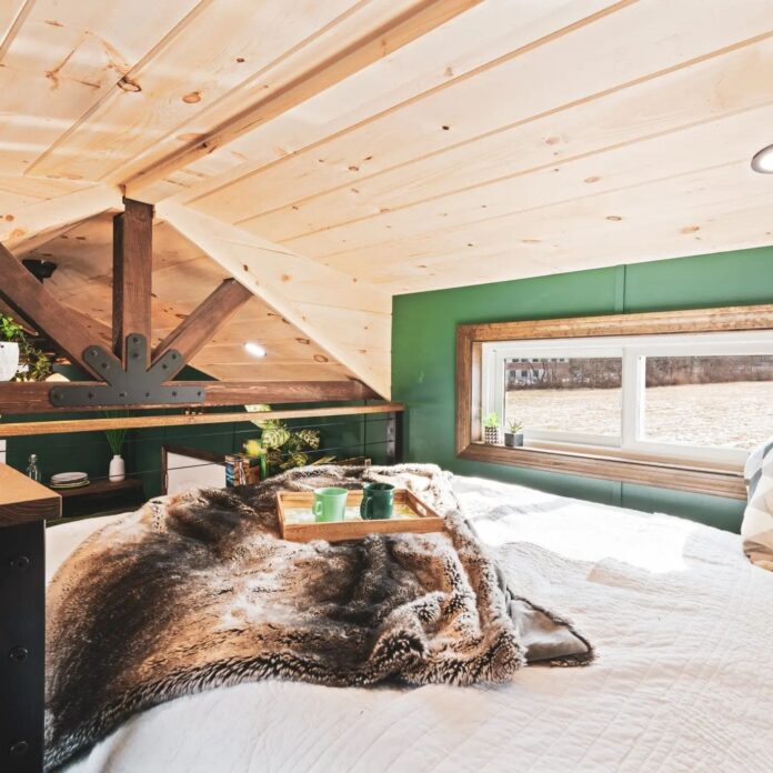 Tiny House Boasts Ingenious Collapsible Stairs With Hideaway Wardrobe ...