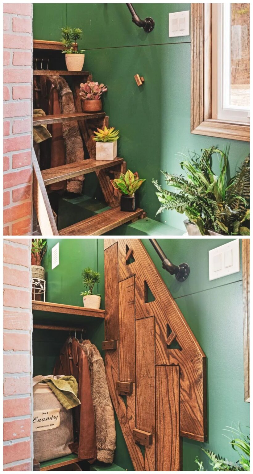 Tiny House Boasts Ingenious Collapsible Stairs With Hideaway Wardrobe ...