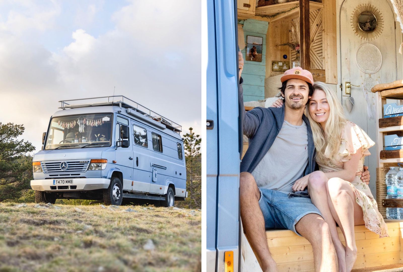Old Van Was Transformed Into Boho Beach Hut, Complete With Copper Sink ...