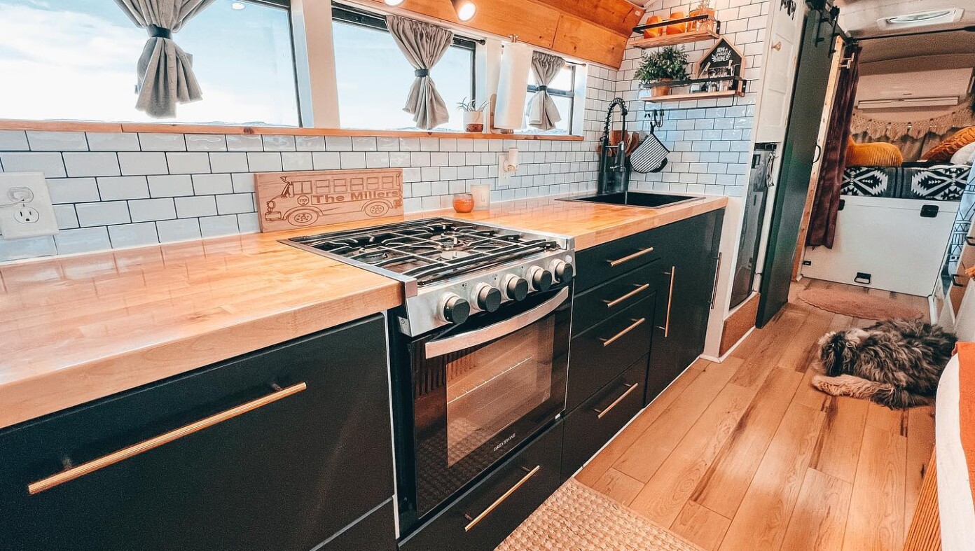 From Army to Adventure: Couple Converts Old Bus Into Beautiful Boho ...