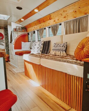 From Army to Adventure: Couple Converts Old Bus Into Beautiful Boho ...