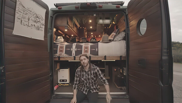 Adventurous Couple Transforms Cargo Van Into Rustic Cabin on Wheels ...