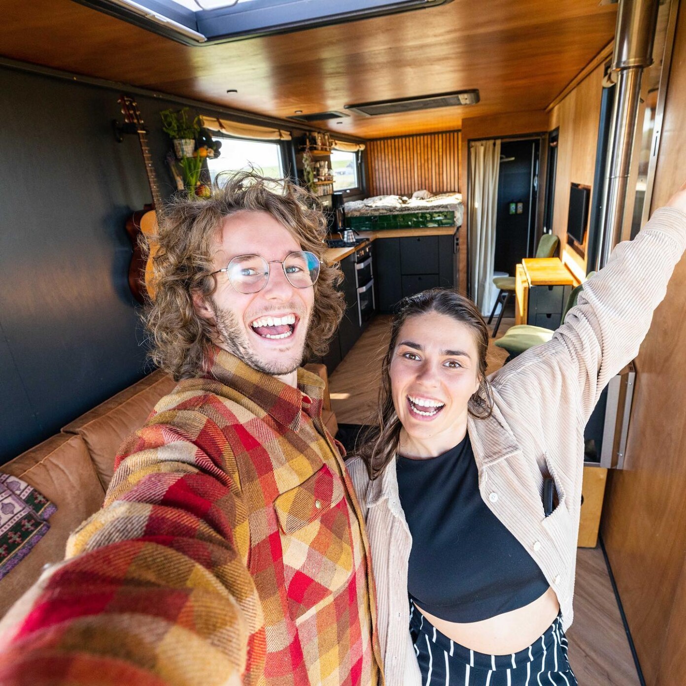 Nomad Couple Converts Used Truck Into Dreamy Tiny Home With Wall ...