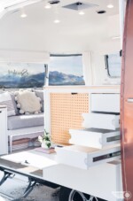 Meet Rosie: The 22-Foot Rose-Gold Airstream with a Built-in Tesla ...