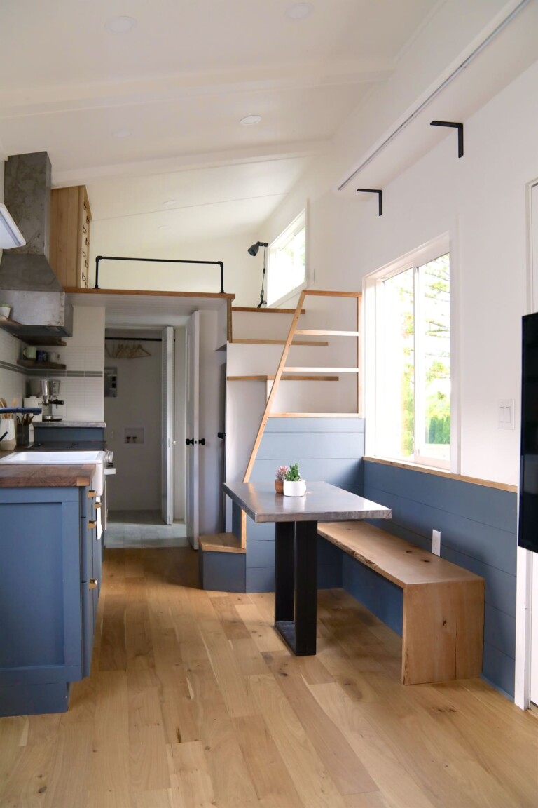 The Legacy Tiny House Offers Downstairs Bedroom and Two Sleeping Lofts ...