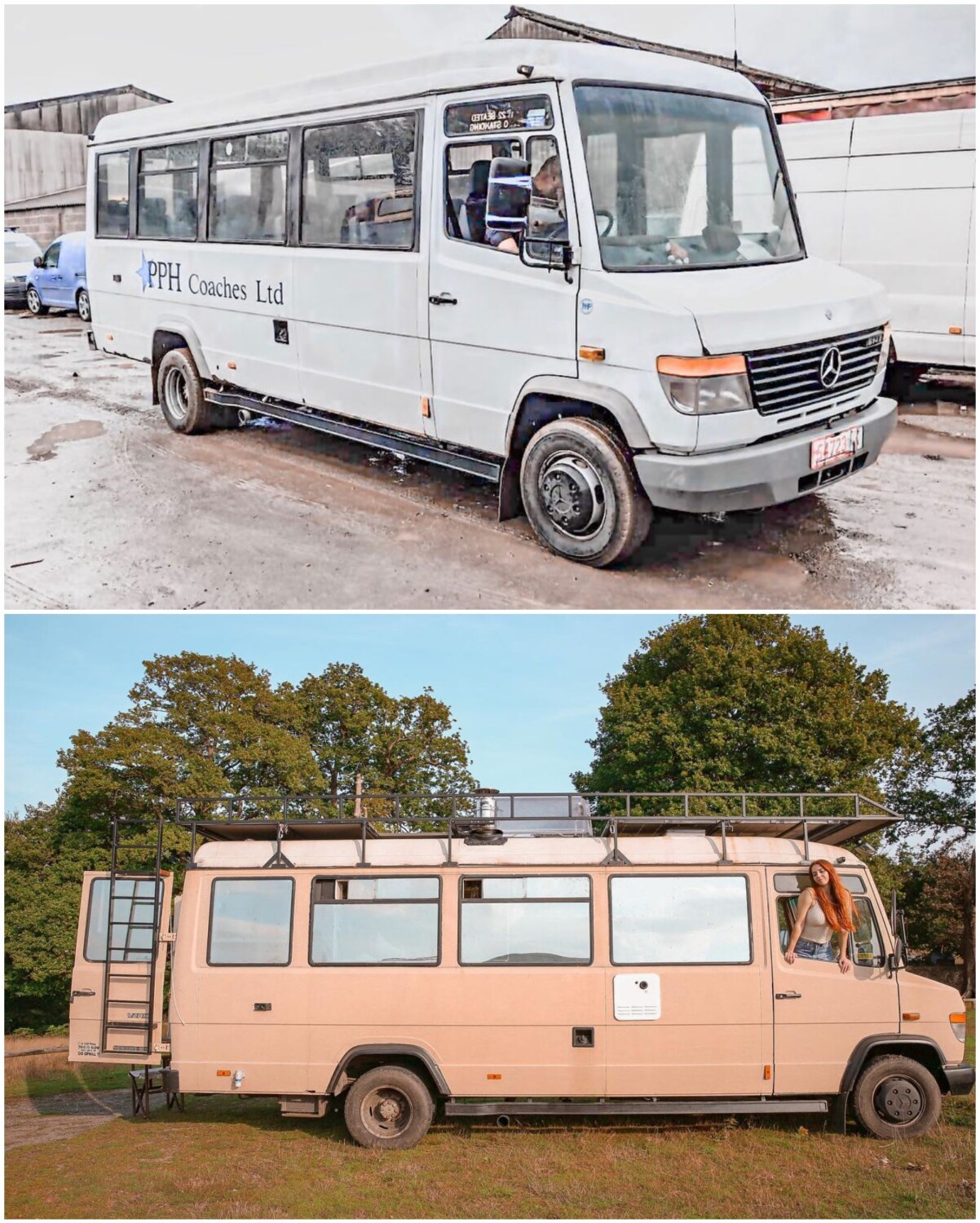 Woman Priced Out of the Housing Market Transforms a Minibus Into a ...