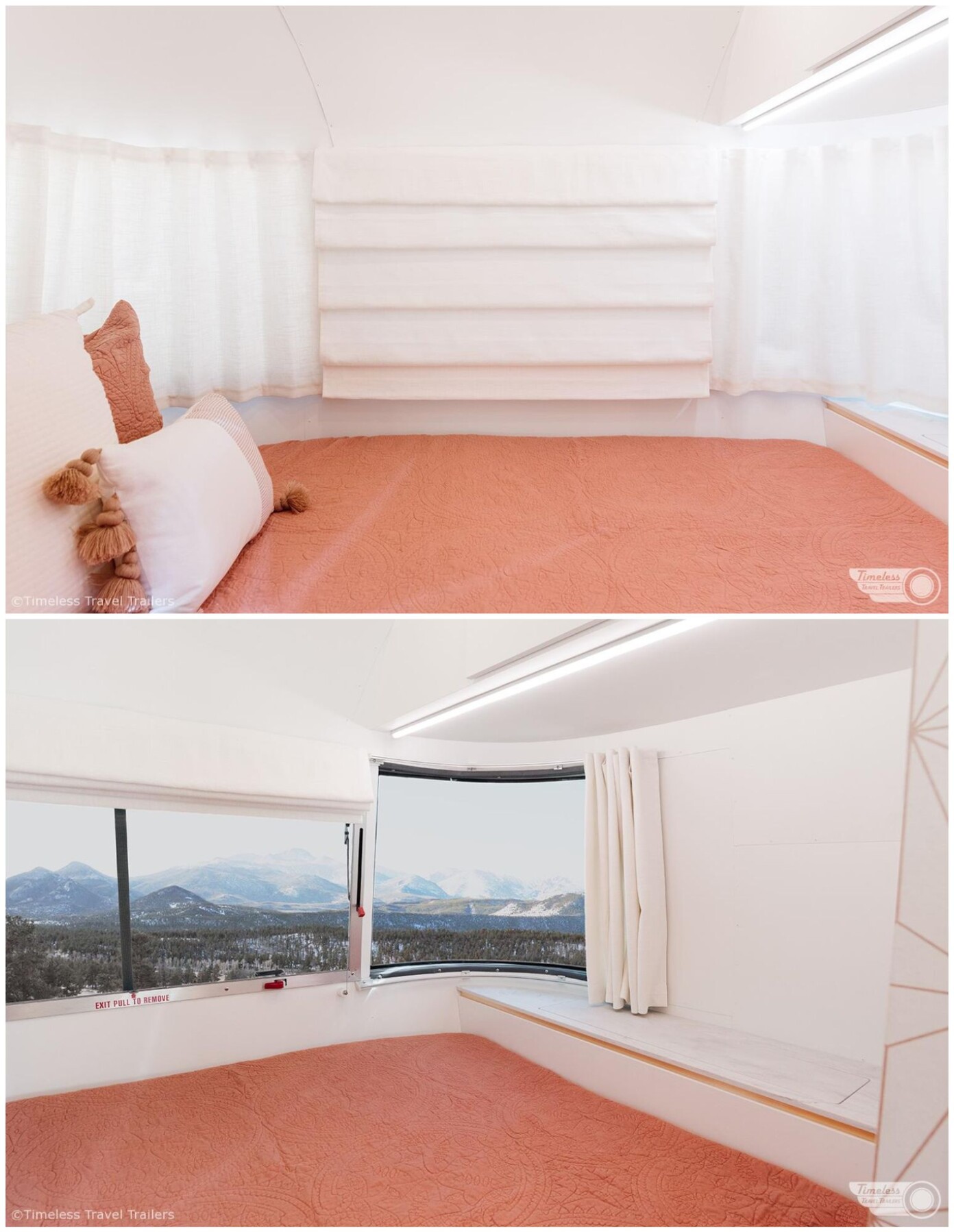 Meet Rosie: The 22-Foot Rose-Gold Airstream with a Built-in Tesla ...