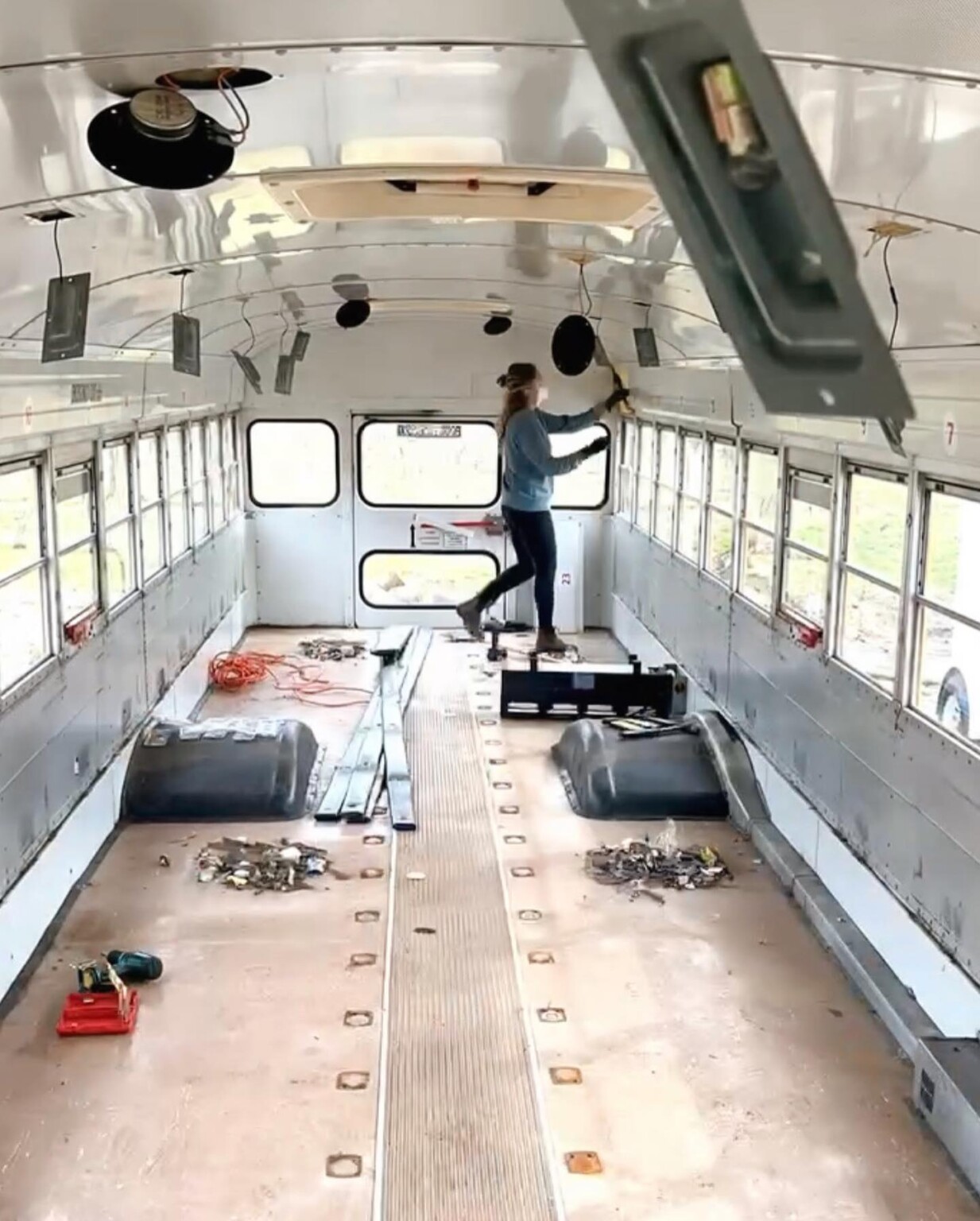 From Scraps to Sanctuary: How a Couple Turned a $7,200 School Bus Into ...