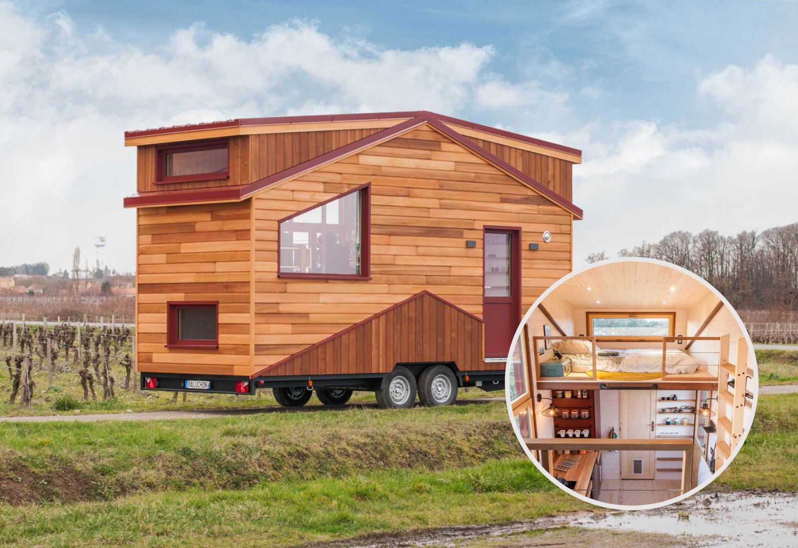 Unique Tiny House Boasts Elevated Living Room and Clever Hidden Dining ...