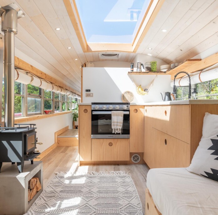 From Scraps to Sanctuary: How a Couple Turned a $7,200 School Bus Into ...