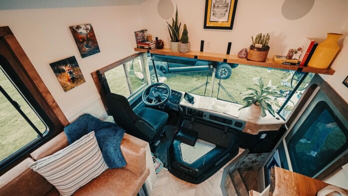 From School Bus to Stylish Abode: Inside Jonathan's Luxurious Mobile ...