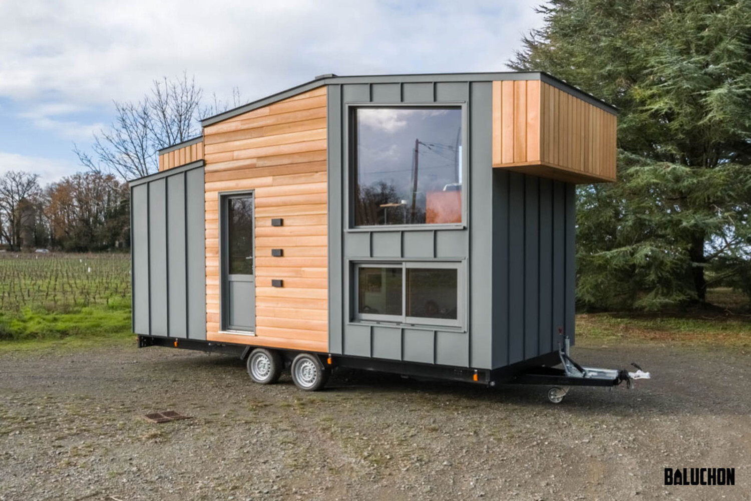 Unconventional Tiny House Flips the Script With Living Room Above and ...