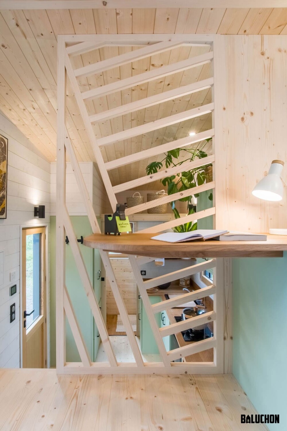 Unconventional Tiny House Flips the Script With Living Room Above and ...