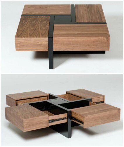 30 Stylish Coffee Tables With Storage to Keep Your Living Space Clutter ...