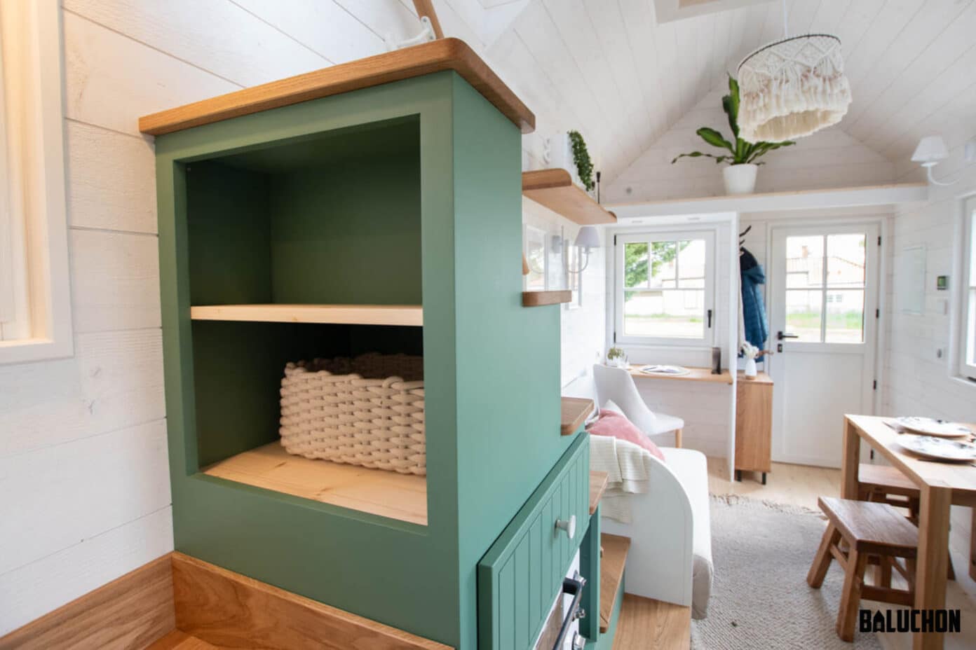 Hytta Tiny House Showcases Custom Pink Roof, Smart Storage and Quaint ...