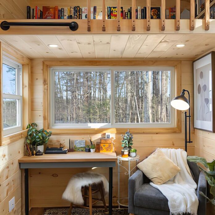 This 28-Foot Tiny Home Is a Book Lover’s Haven, Complete with a Reading ...