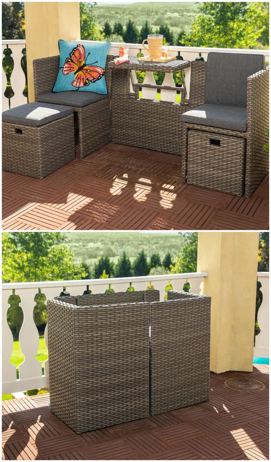 25 Space-Savvy Ideas That Make the Most of a Tiny Balcony - Living in a ...