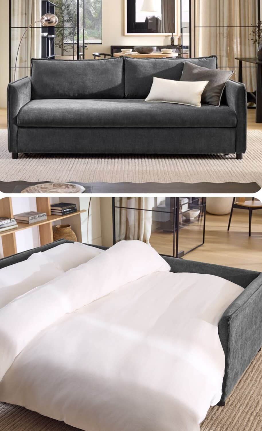 12 Gorgeous Sleeper Sofas That Don’t Scream “Guest Bed” - Living in a ...